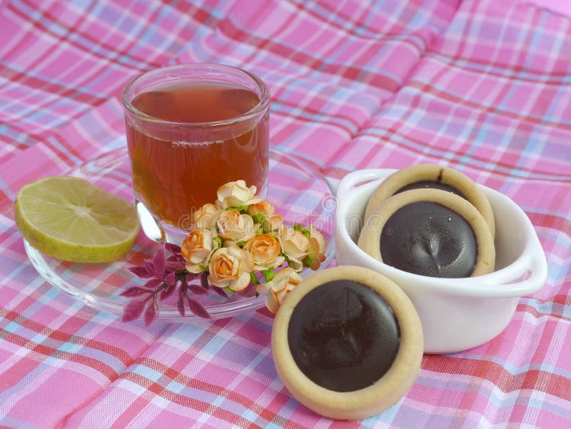 Tea Time stock image. Image of lemon, flower, break, scott - 82159673