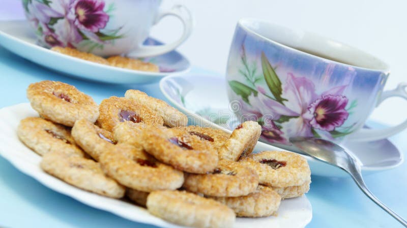 Tea time with cookies stock photo. Image of biscuit, cake - 29101250
