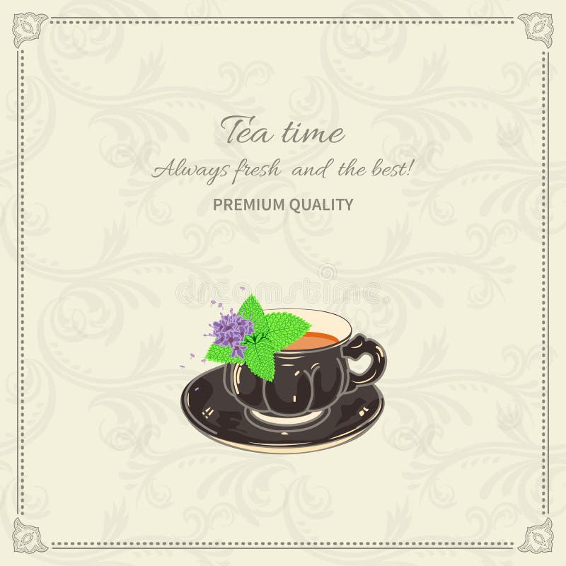 Tea time stock illustration. Illustration of realistically - 49941378
