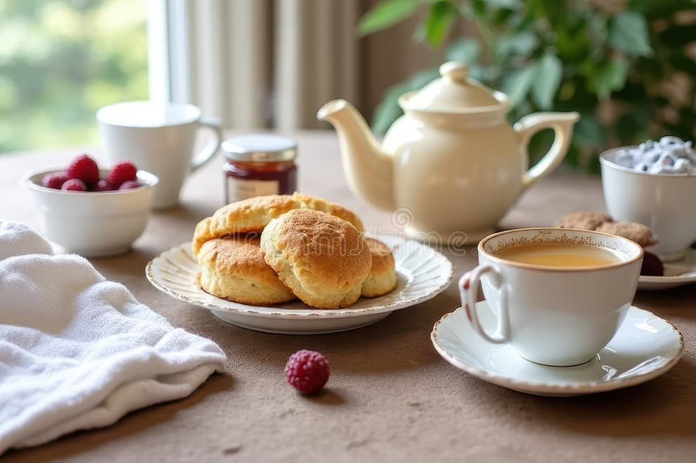 Tea Time Delight stock illustration. Illustration of colorful - 376825082