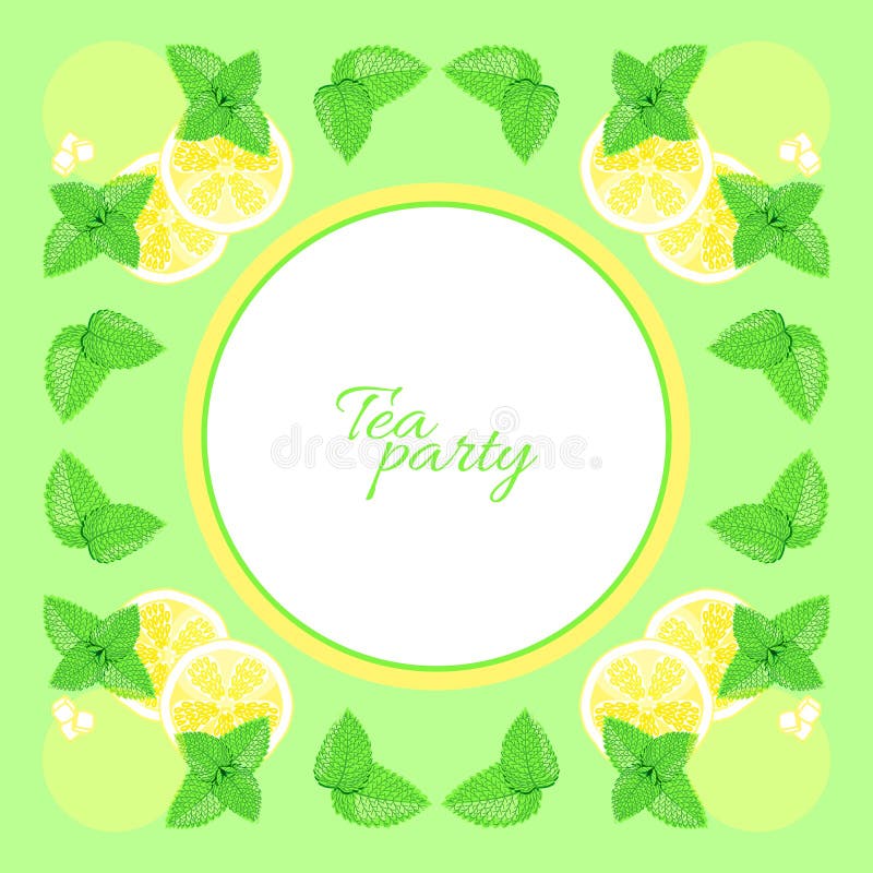 Tea time stock illustration. Illustration of card, breakfast - 50382983