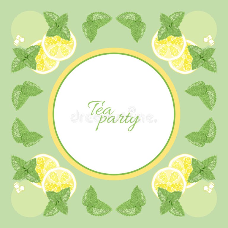 Tea time stock vector. Illustration of herbal, invite - 50462778