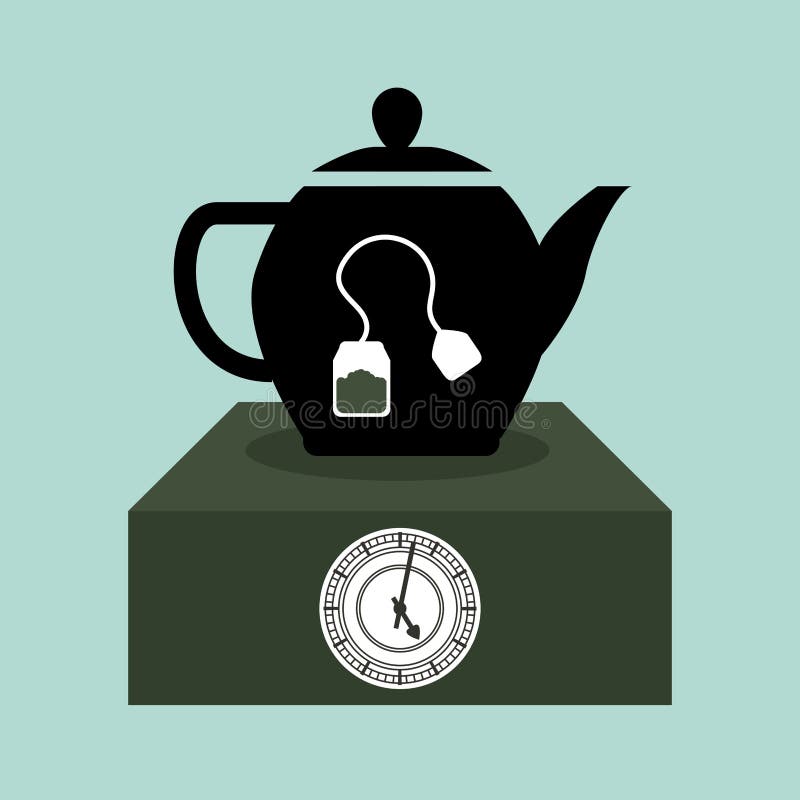 Tea Time Icon. Drink Concept. Flat Illiustration , Vector Stock Vector ...