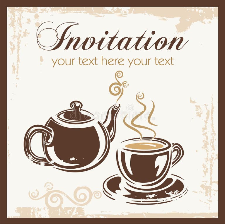 Afternoon Tea Party Invitation Stock Illustrations – 846 Afternoon Tea ...