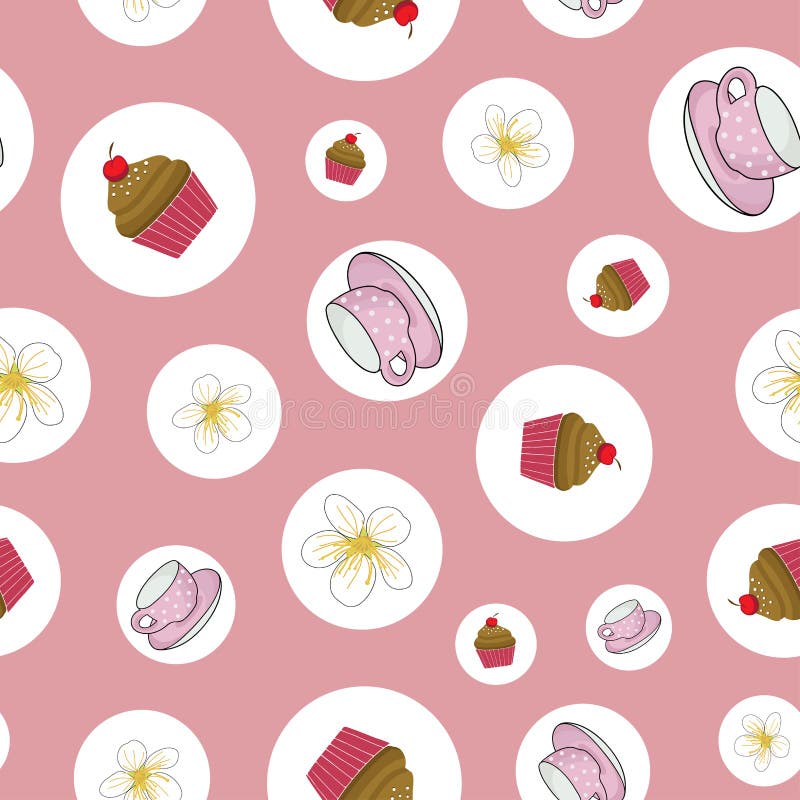 Pink Tea Time Background Stock Illustrations – 886 Pink Tea Time ...