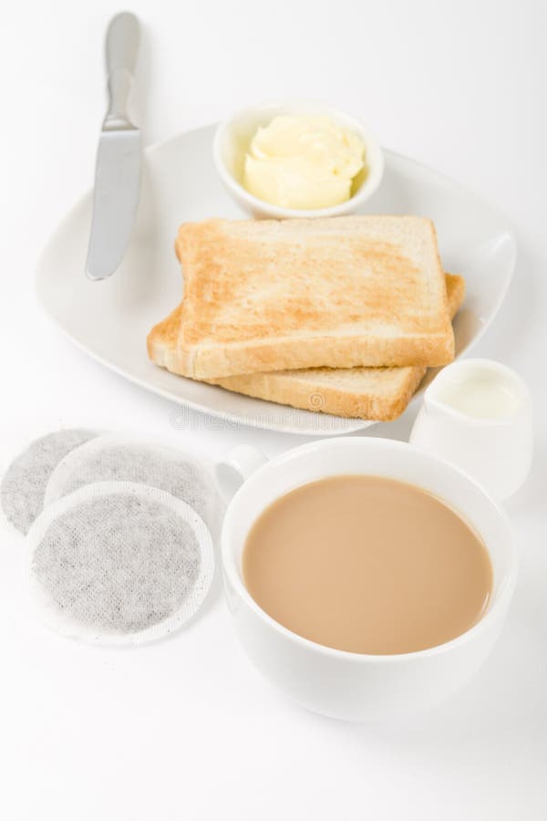 Tea and Toast stock image. Image of food, europe, serving - 31966077