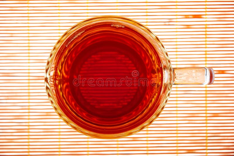Tea in glass cup ,top view stock photo. Image of herb - 21582116
