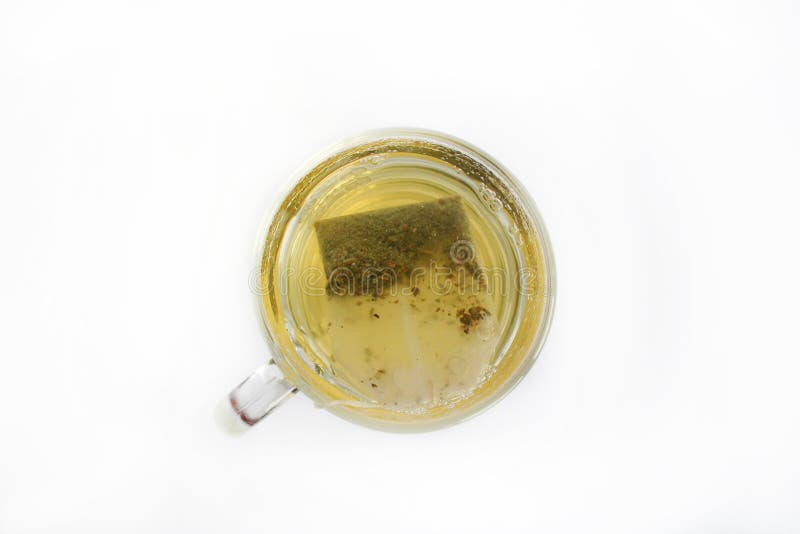 Tea top view stock image. Image of green, glass, view - 141358457