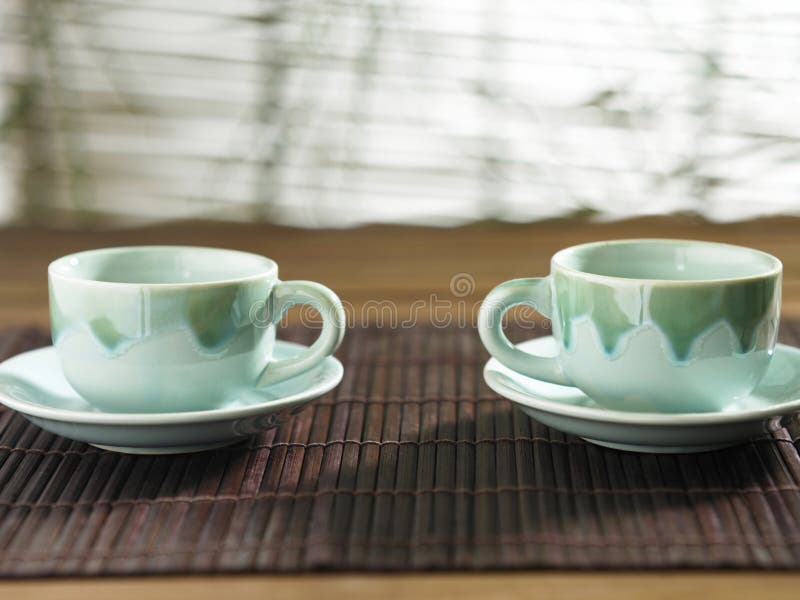Tea for two stock image. Image of close, coffee, ceramic - 9433437