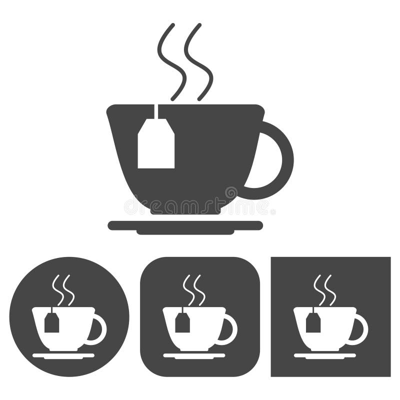 Tea - vector icons set stock vector. Illustration of espresso - 109467526