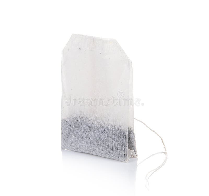 Teabag and Tea Isolated on White Background Stock Photo - Image of ...