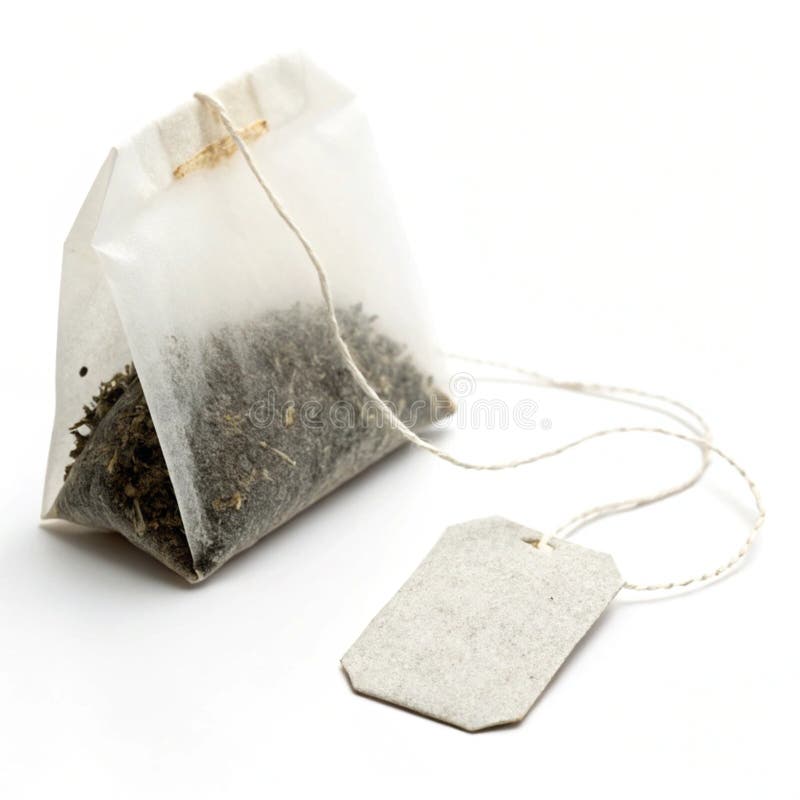 Teabag Isolated on White Background Stock Illustration - Illustration ...