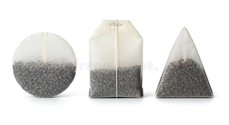 Teabags in Different Shapes with Copy Space Stock Illustration ...