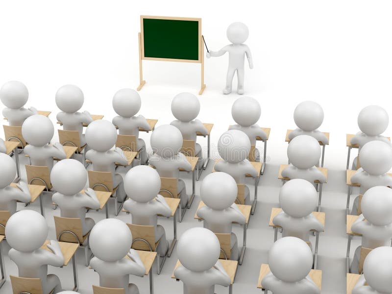 3d man - classroom stock illustration. Illustration of finance - 13835225