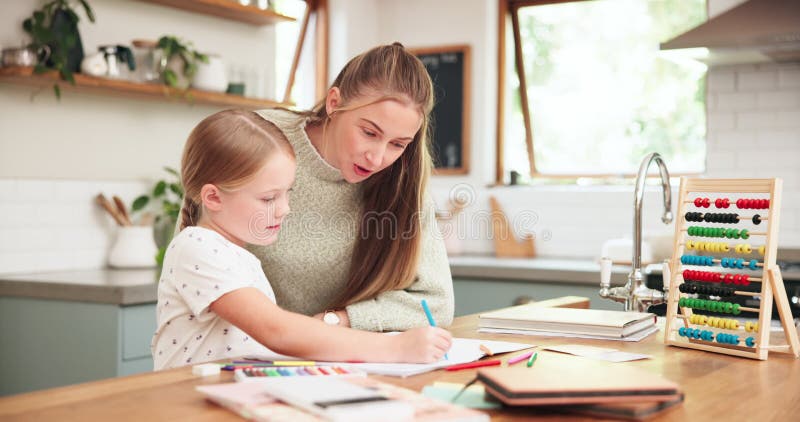 Teach, Drawing and Girl with Tutor for Lesson in Home or Education ... Teach, Drawing and Girl with Tutor for Lesson in Home or Education ...