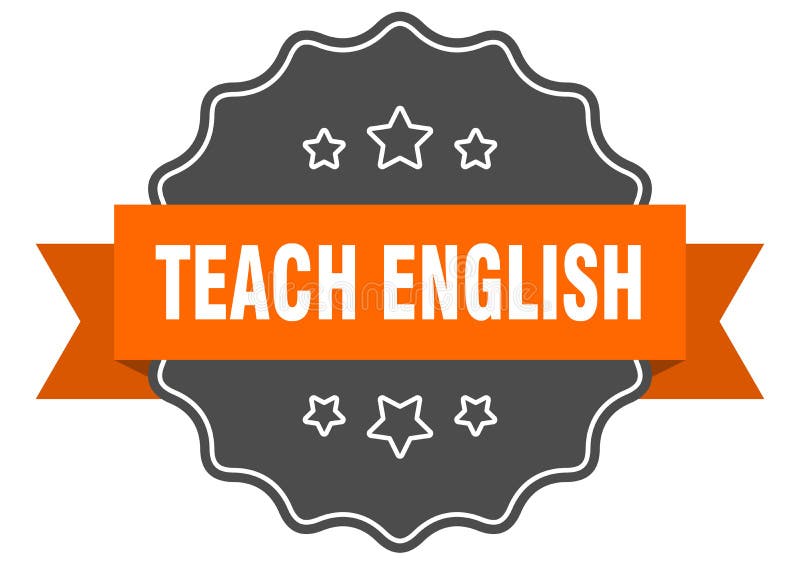 Teach English Banner. Teach English Speech Bubble Label Set Stock ...