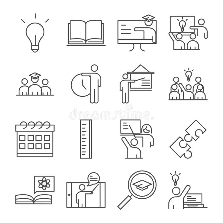 Knowledge Line Icons Stock Illustrations – 18,694 Knowledge Line Icons ...