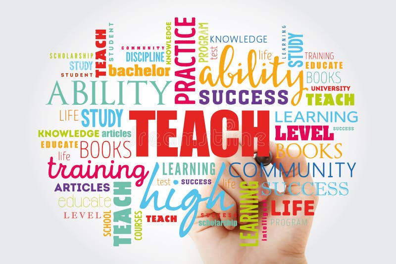 Teach Word Stars Learning Education School College Professor Tea Stock ...