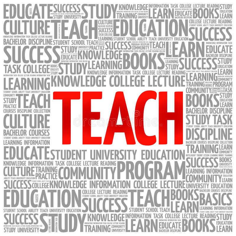 Teach Word Stars Learning Education School College Professor Tea Stock ...