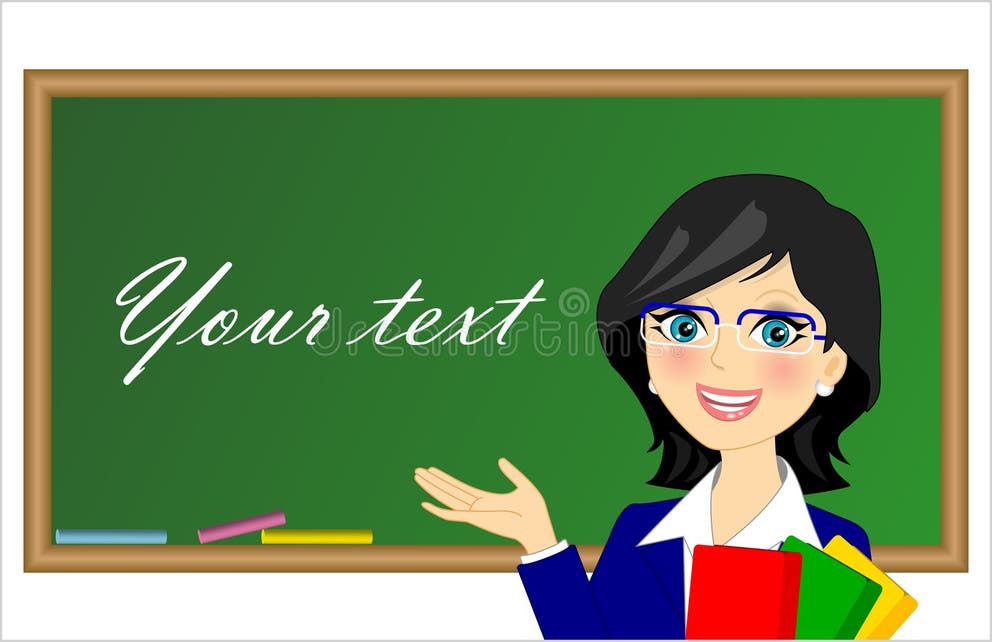 Teacher stock vector. Illustration of clipart, classroom - 19256909