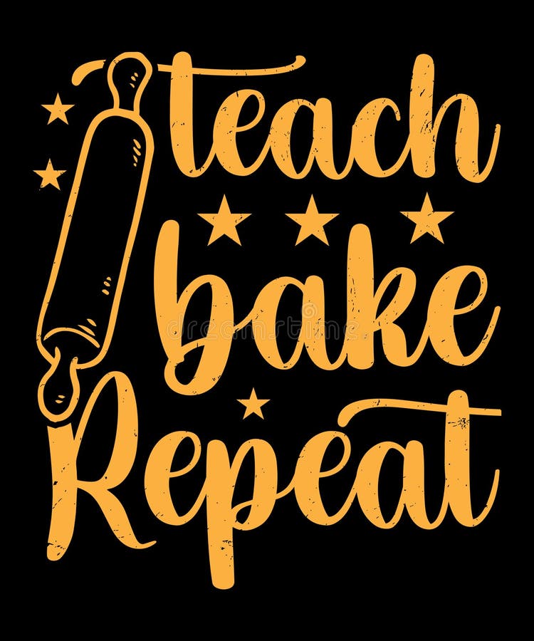 Teacher Bake Smart Cookies Bake T Shirt Design with Vector Stock Vector ...