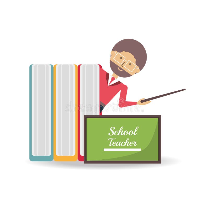 School and Education Design Stock Illustration - Illustration of ...