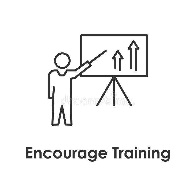 Teacher, Board, Training Icon Stock Illustration - Illustration of ...