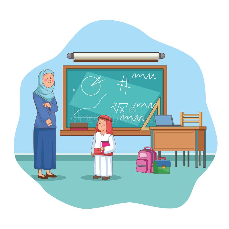 Arabic Teacher Stock Illustrations – 707 Arabic Teacher Stock ...
