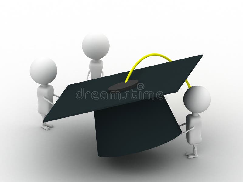 3d Man Classroom-teacher and Students Stock Illustration - Illustration ...