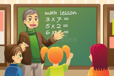 Teacher Teaching Math Classroom Stock Illustrations – 2,351 Teacher ...
