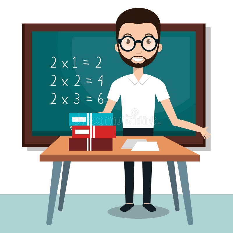 Teacher and Classroom Design Stock Vector - Illustration of design ...