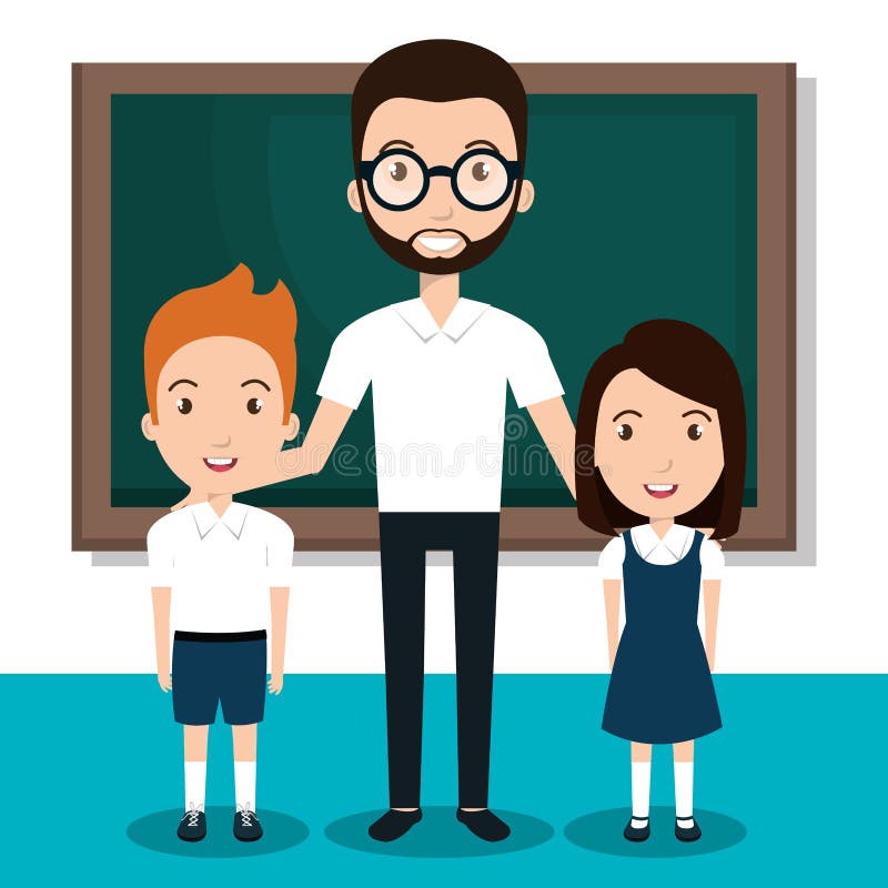 Teacher classroom design stock illustration. Illustration of design ...