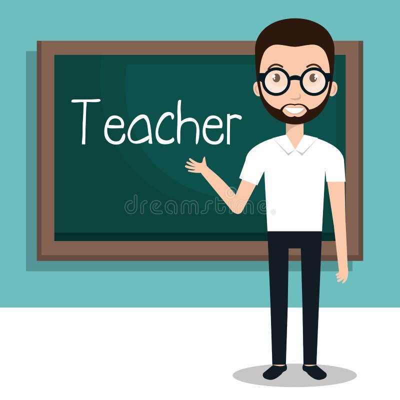 Teacher classroom design stock illustration. Illustration of study ...