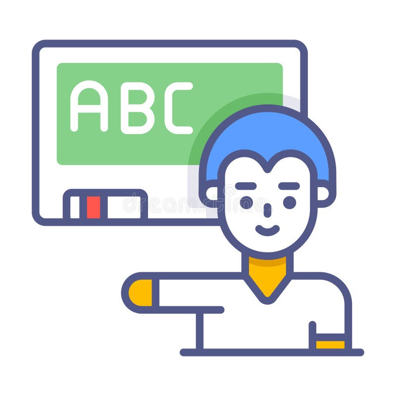 Teacher, Classroom, Modern Concepts Flat Design, Premium Quality Vector ...