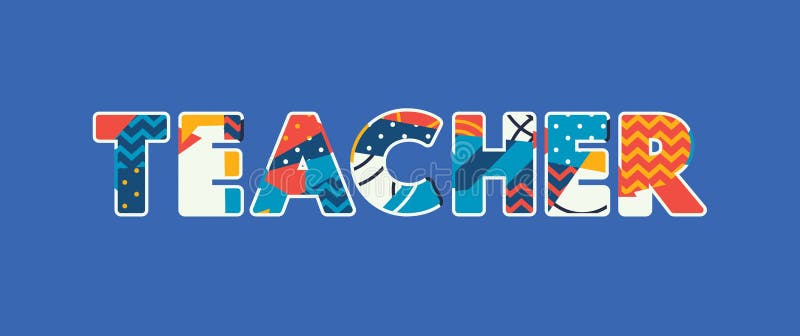 Teacher Concept Word Art Illustration Stock Vector - Illustration of ... Teacher Concept Word Art Illustration Stock Vector - Illustration of ...