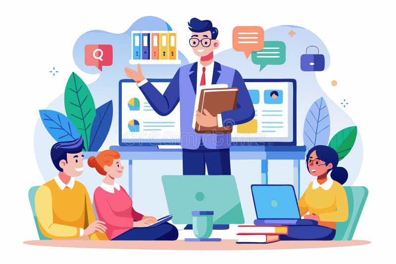 A Teacher Conducts an Interactive Online Master Class on Internet ...