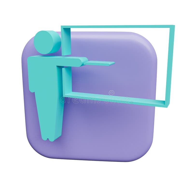 Teacher 3d Icon Render Illustration Stock Illustration - Illustration ...