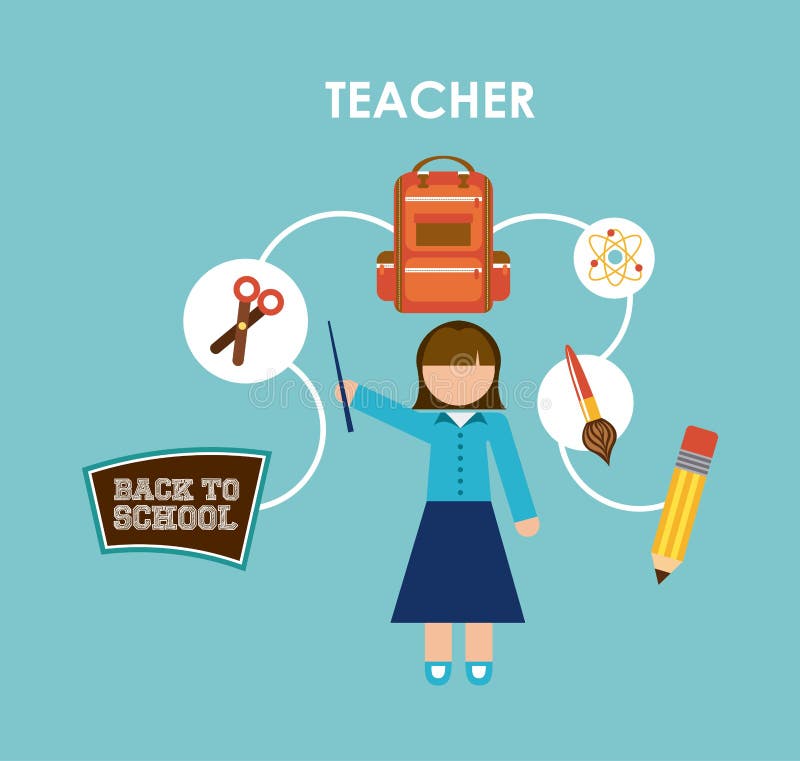 Teacher design stock vector. Illustration of school, design - 47262711