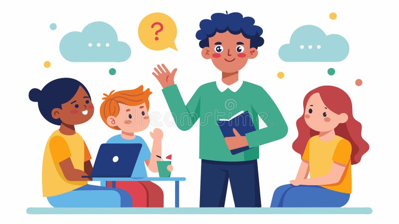 Explaining Students Teacher Stock Illustrations – 398 Explaining ...