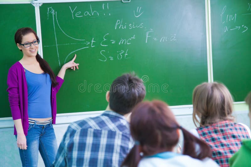 Group of Students Studying with Laptop Stock Image - Image of ...