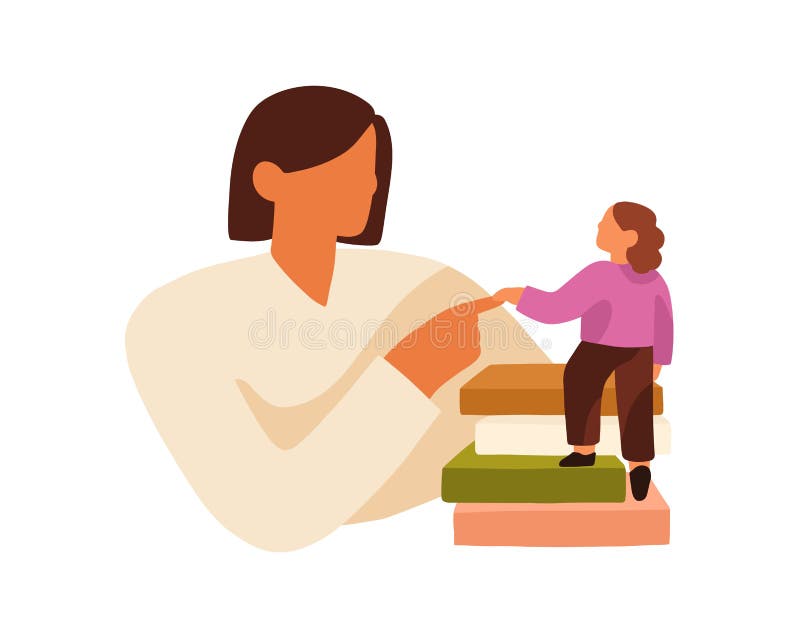 Child Helping School Teacher Stock Illustrations – 497 Child Helping ...