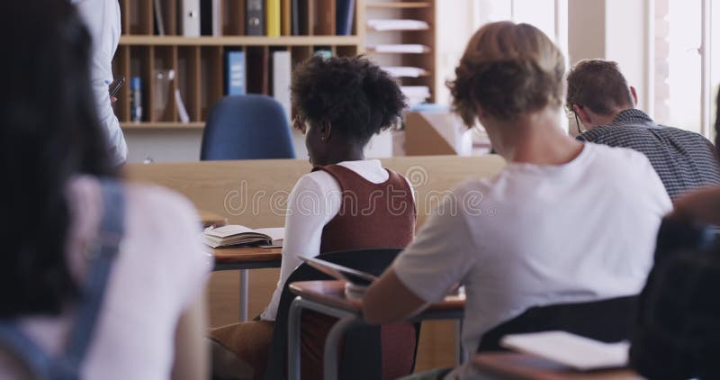 Teacher Helping a Learning Student Asking a Question by Raising Her ...