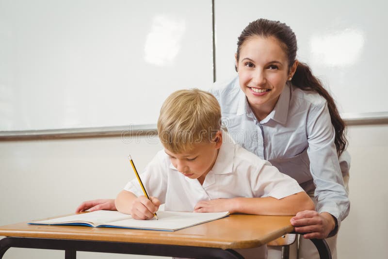 Puzzled Student Looking at Whiteboard Stock Photo - Image of back, male ...