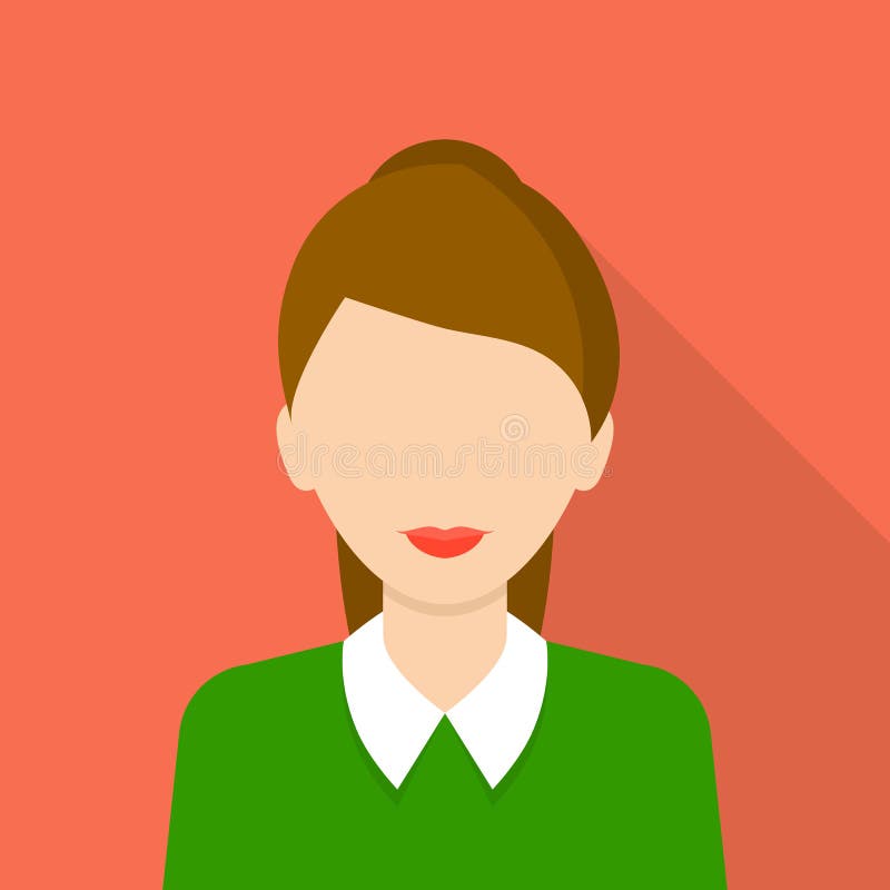 Teacher icon, flat style stock vector. Illustration of admin - 115230406