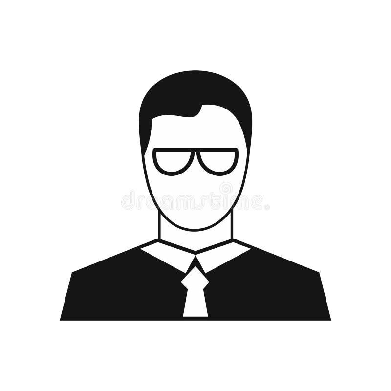 Teacher Icon in Simple Style Stock Vector - Illustration of development ...