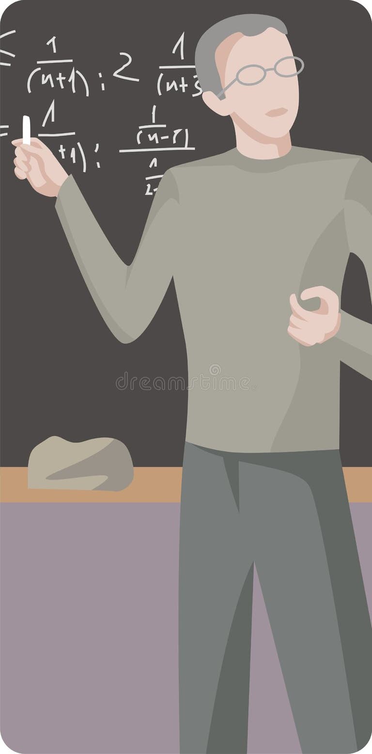 Male Mathematics Teacher Stock Illustrations – 566 Male Mathematics ...