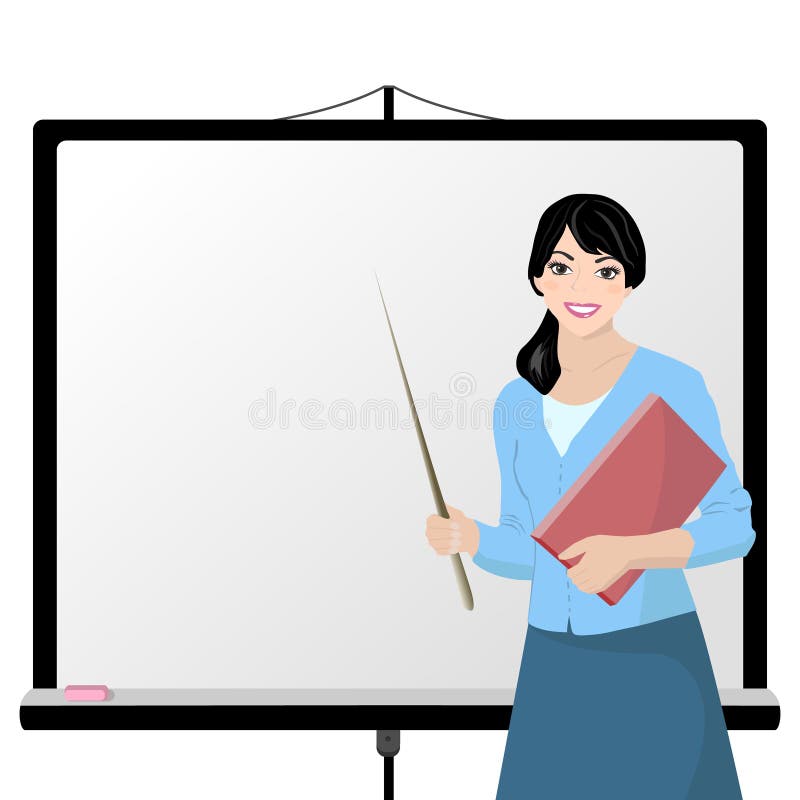 Teacher Interactive White Board Stock Illustrations – 44 Teacher ...
