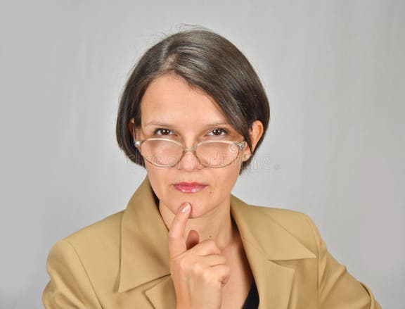 Teacher lady stock photo. Image of graceful, blond, frown - 26909132