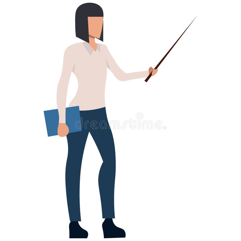 Teacher Logo on a White Background. Vector Illustration Stock ...