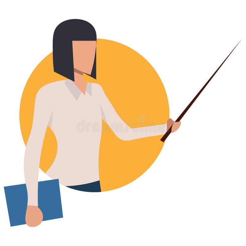 Teacher Logo on a White Background. Vector Illustration Stock ...